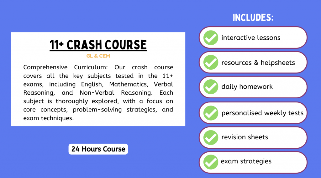 11 Plus Crash Course – Curious Minds